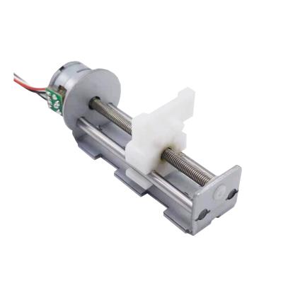 China 15mm Screw Slider 2 Phase Permanent Magnet Stepper Motor with 385mA Current and 0.02mm Resolution for sale