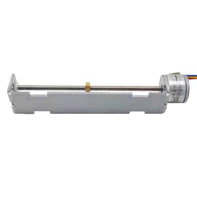 China 15mm 9V DC Miniature Slider Screw Stepper Motor with 0.02mm Displacement Resolution and 2 Phase Precision for sale