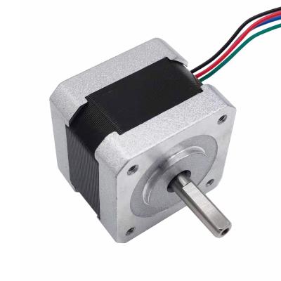 China 42mm Diameter 4 Wires Nema 17 Hybrid Stepper Motor with 1.8 Degree Step Angle for Precision Instruments for sale