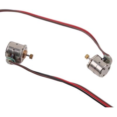 China Long Life 3V DC 8mm Diameter Micro Stepper Motor 2 Phase 4 Wire for Camera Rotation Focus for sale