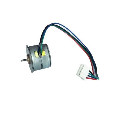 China 20mm diameter 12V DC 18 degrees step angle bipolar stepper motor with customizable options and gearbox assembly for sale