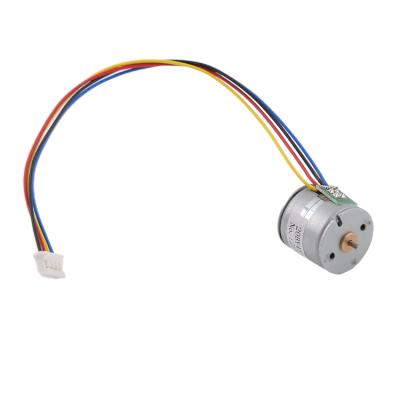 China Bipolar Drive 24V Micro Stepper Motor 20mm 2 Phase With Metal Gear for sale