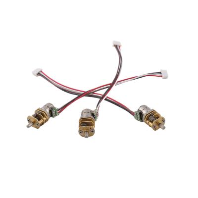 China 8mm diameter gearbox stepper motor 2-phase 4-wire mini gear motor application precision equipment for sale