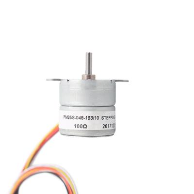 China 25mm 4 Fase 6 Draden 7,5 graad Aangepaste Stepper Motor Chinese Groothandelslevering PM Stepper Motor 25-048S-193 Te koop