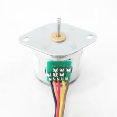China 20mm 12v Pm Dc Motor 80 Ω Resistance Permanent Magnet Stepper Motor 15 Degree Step Angle 20BY45 for sale