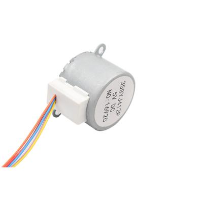 China 12V DC Geared Stepper Motor Step Angle 3.25°/22.25 Chinese Wholesale Supply Low Noise Permanent Magnet Stepper Motor for sale