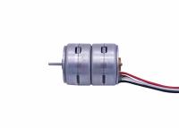 China 15mm Double Stack Stepper Motor 5V 2 Phase 18° Step Angle 4 Wire for sale