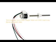 1.8 motor de passo de 15 mm de diâmetro micro motor de passo linear com parafuso de chumbo de 5VDC Bipolar com deslizador de plástico