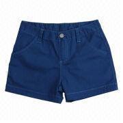 China Ladies' Shorts, Made of 100% Cotton, OEM and ODM Orders Welcomed. for sale