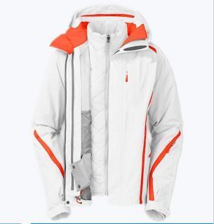 China Quick-drying waterproof stripe women skiing jacket for sale