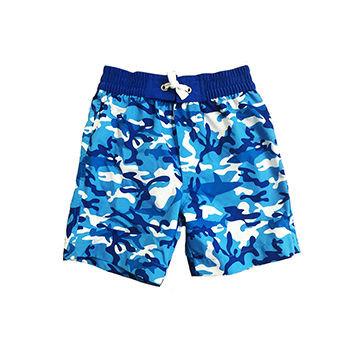 China Camouflage Printed Boys' Beach Shorts, Breathable, Non-toxic, Quick DrySoft and Comfortable for sale