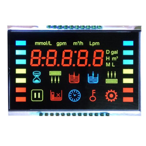 Ecrã LCD de Segmento Redondo Taça de Água Octagonal VA Ecrã LCD de Sete Segmentos para Temperatura e Umidade