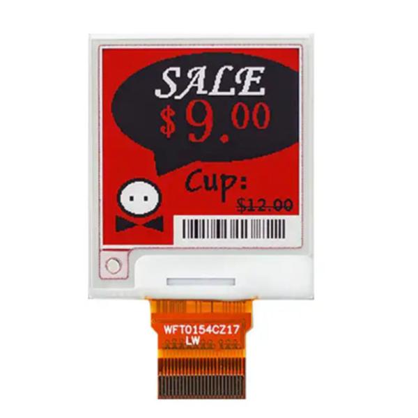 1.54 Inch 200*200 E-Paper Price Tag display, ESL E-Ink Black, White And Yellow Three-Color Eink Screen