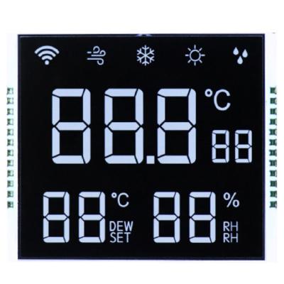 Quality Display LCD segmento VA personalizzato 12:00 Direzione di visualizzazione Dover/Bias 1/4 Dover Ultra-Low 2μA Consumo -20°C a 70°C Funzionamentofor sale