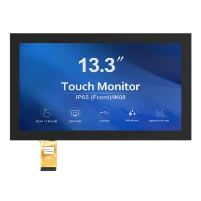 China Capacitive Touchscreen IPS TFT LCD Screen 13.3 Inch FHD EDP Display for sale