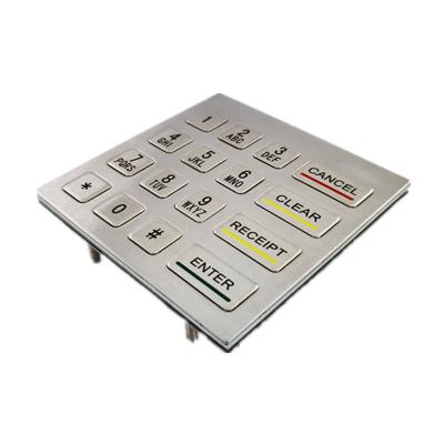 Cina Tastiera numerica 100×100mm del chiosco SS304 del metallo impermeabile IP65 di acciaio inossidabile 16 chiavi in vendita