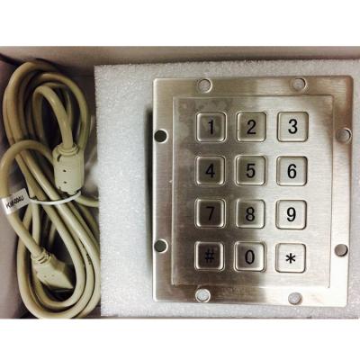 Cina IP65 IK07 che vende il controllo di accesso di chiavi della tastiera 3x4 12 di acciaio inossidabile del chiosco in vendita
