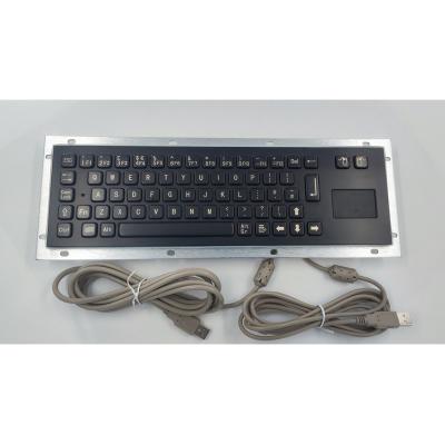Cina Tastiera a filo in nero con touchpad in acciaio inossidabile 304 materiale resistente in vendita