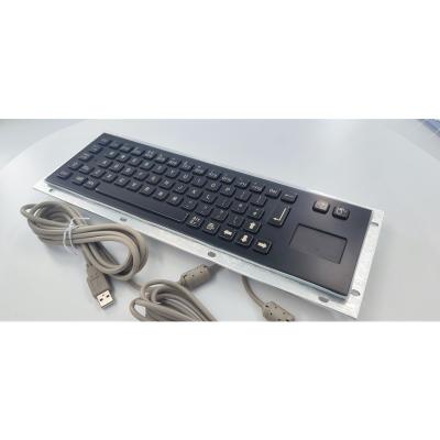 Cina Tastiera a filo in nero con touchpad in acciaio inossidabile 304 materiale resistente in vendita