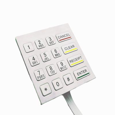 中国 頑丈なセルフサービスキオスク 金属数字キーボード 16キー 厳しい環境のために防水 販売のため
