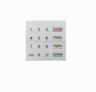 Cina Tastiera numerico in acciaio inossidabile IP65 con tastiera 4x4 in vendita