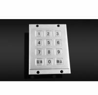 China Vandal Resistance IP65 Metallic 3x4 Layout Kiosk Function Keypad for sale