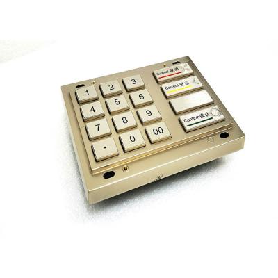 China O DES 3DES das chaves da almofada 16 da máquina do ATM da certificação do PCI 4,0 cifrou o metal à venda
