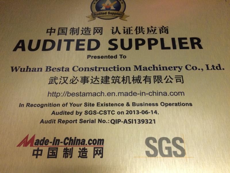 Audited Supplier - Wuhan Besta Construction Machinery Co., Ltd.