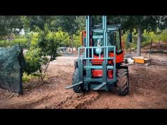 Rough Terrain  Forklift Truck 3.5 Ton Short Axis Support EPA4, EuroV，Enclosed Cab
