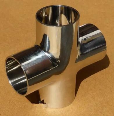China CuNi 9010 Equal Cross Pipe Fitting Copper Nickel ANSI B16.9 Straight 2" SCH40 for sale