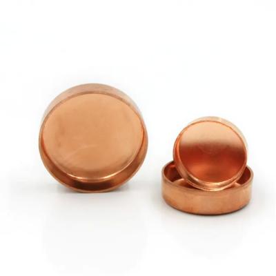 China Plumbing Welding Connector Copper End Cap Air Conditioner Refrigeration Parts for sale