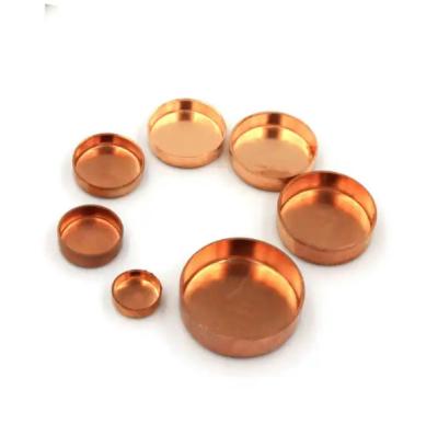 China Versatile Copper Pipe Cap With Polished Finish - Temperature Rating 400°F for sale