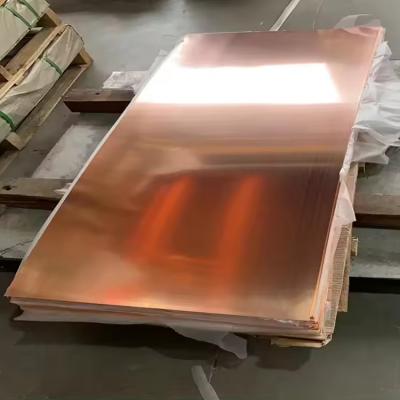 China Bulk Supply 2mm Red Copper Sheet/Plate  Cold Rolled Pure Copper Sheet with Custom Size for sale