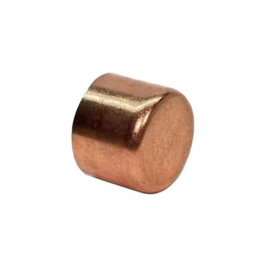 China Copper Threaded Pipe Cap ANSI/DIN 150 PSI Leak-Proof End Closure Water Pipe Fitting for sale