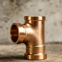 China C70600 Copper Nickel Equal Tee Threaded Connection DN20 Corrosion Resistant Pipe Fitting for sale