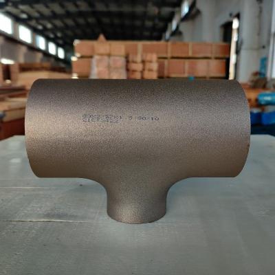 China CuNi 70/30 Copper Nickel Reducing Tee Corrosion-Resistant Socket Weld Forged Fitting Offshore Class150 for sale