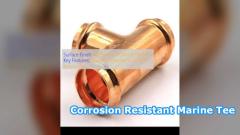 CuNi 90 10 Equal Tee Seawater Corrosion Resistant Fitting