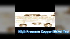 70 30 Copper Nickel Equal Tee Forged Socket Weld Class 300