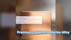 CuNi 70 30 Marine Grade Alloy Sheet for Heat Exchangers