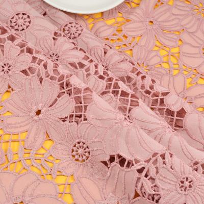China Guipure Cord Bridal Water Soluble Lace For Nigerian Evening for sale