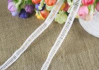 China Polyester Ladder Water Soluble Chemical Lace Trim By The Yard Good Color Fastness for sale