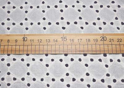 China Allover Swiss Eyelet Cotton Embroidery Lace Fabric With 100% Original Cotton Yarn for sale
