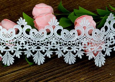 中国 花の刺繍された化学多ミルクのレースのリボンのトリム水溶性Azo自由に 販売のため