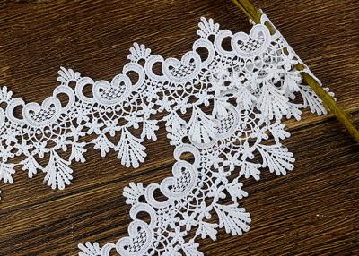 中国 花の刺繍された化学多ミルクのレースのリボンのトリム水溶性Azo自由に 販売のため