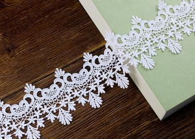 中国 花の刺繍された化学多ミルクのレースのリボンのトリム水溶性Azo自由に 販売のため