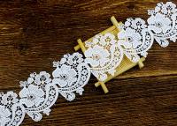 중국 꽃 Guipure 복장 리본을 위한 무거운 자수를 가진 수용성 레이스 손질 판매용