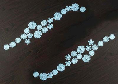 China OEM Franse Venetië van de Kraagapplique van het Guipurekant Polymelk Geborduurde het Kantversiering Te koop