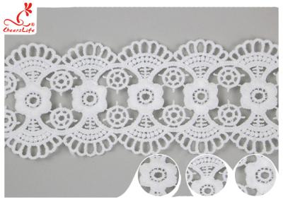 China Decoratieve Gebreide In water oplosbare Katoenen Kantversiering voor Huwelijkskleding Te koop