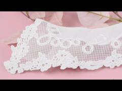 Embroidered Lace Collar Applique 35*19.5cm For Clothing / Dress