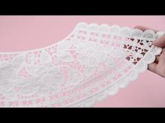 Floral Lace Collar Applique 3.5 - 4 Level Polyester Material
